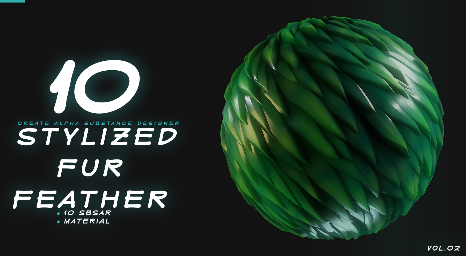 ArtStation - 10 MATERIAL STYLIZED FUR & Feather VOL.02 | Resources