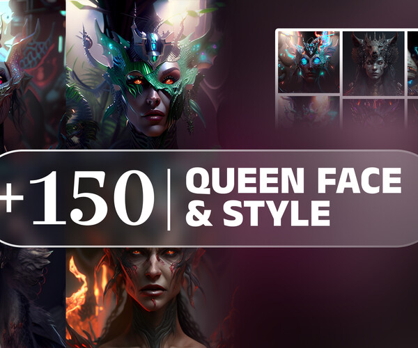 ArtStation - 150 QUEEN FACE & STYLE PACK | Artworks