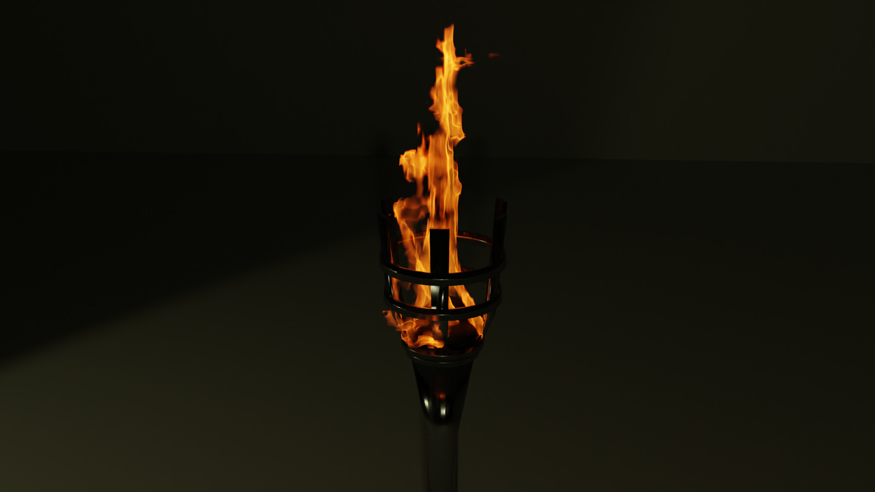 ArtStation - Torch with a metal handle | Game Assets