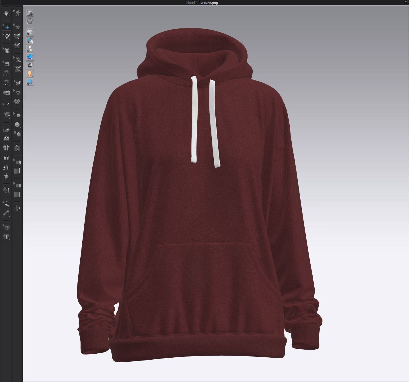ArtStation - Hoodie oversize, marvelous designer,clo3d | Resources