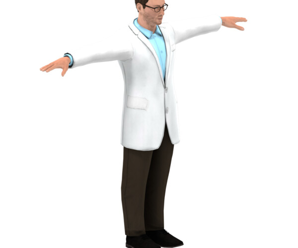 ArtStation - Scientist Animated 3D Model Game Ready | Game Assets