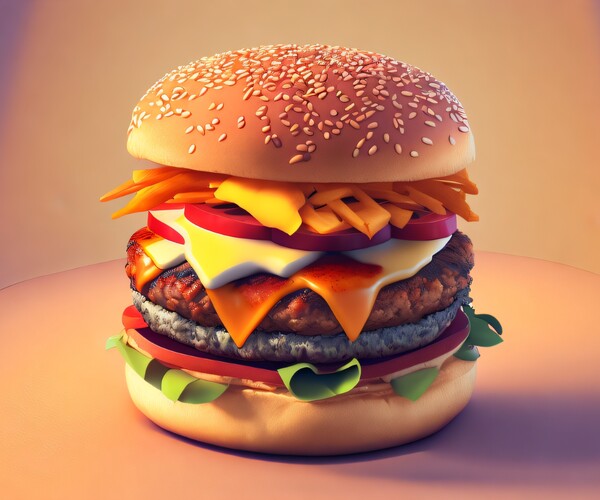 ArtStation - The Ultimate Burger | Artworks