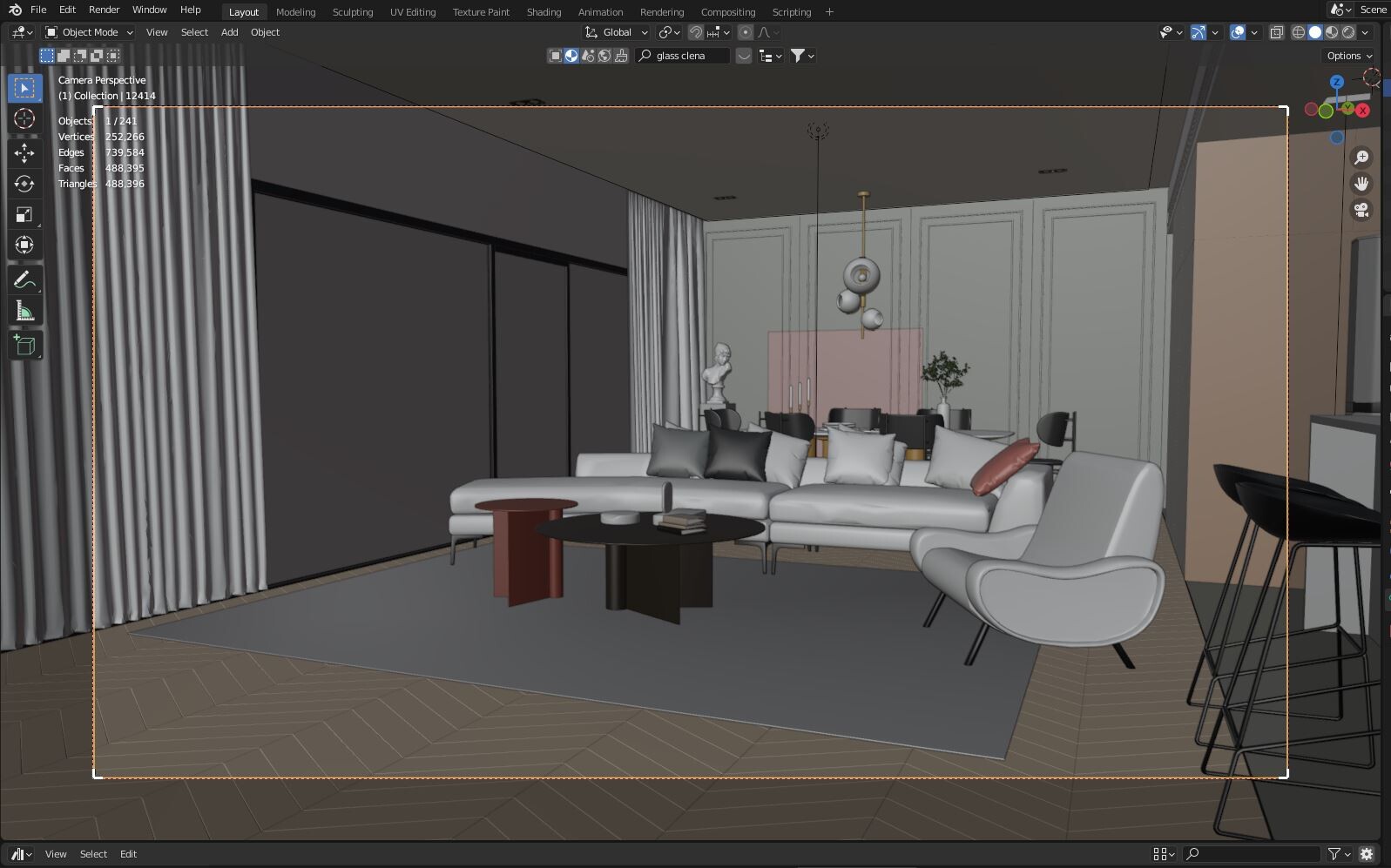 ArtStation - Sence Living Room Blender 3.x | Resources
