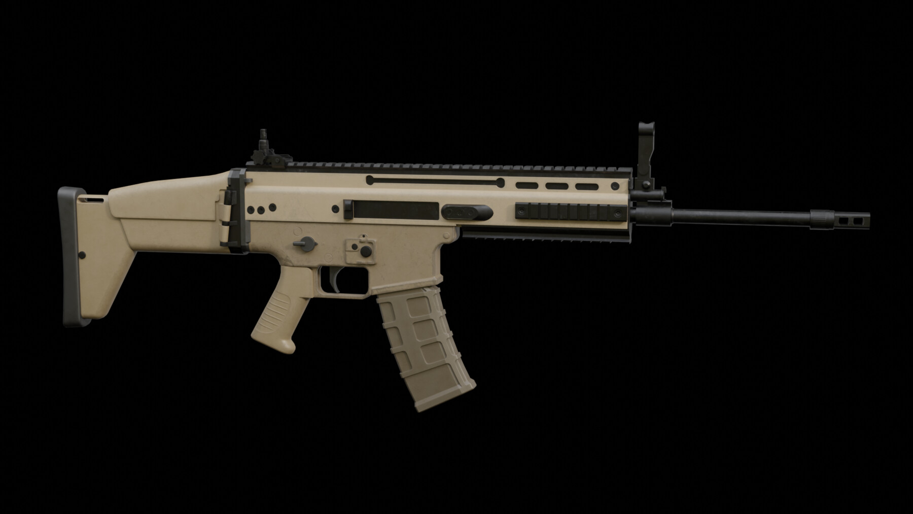 ArtStation - SCAR-H | Game Assets