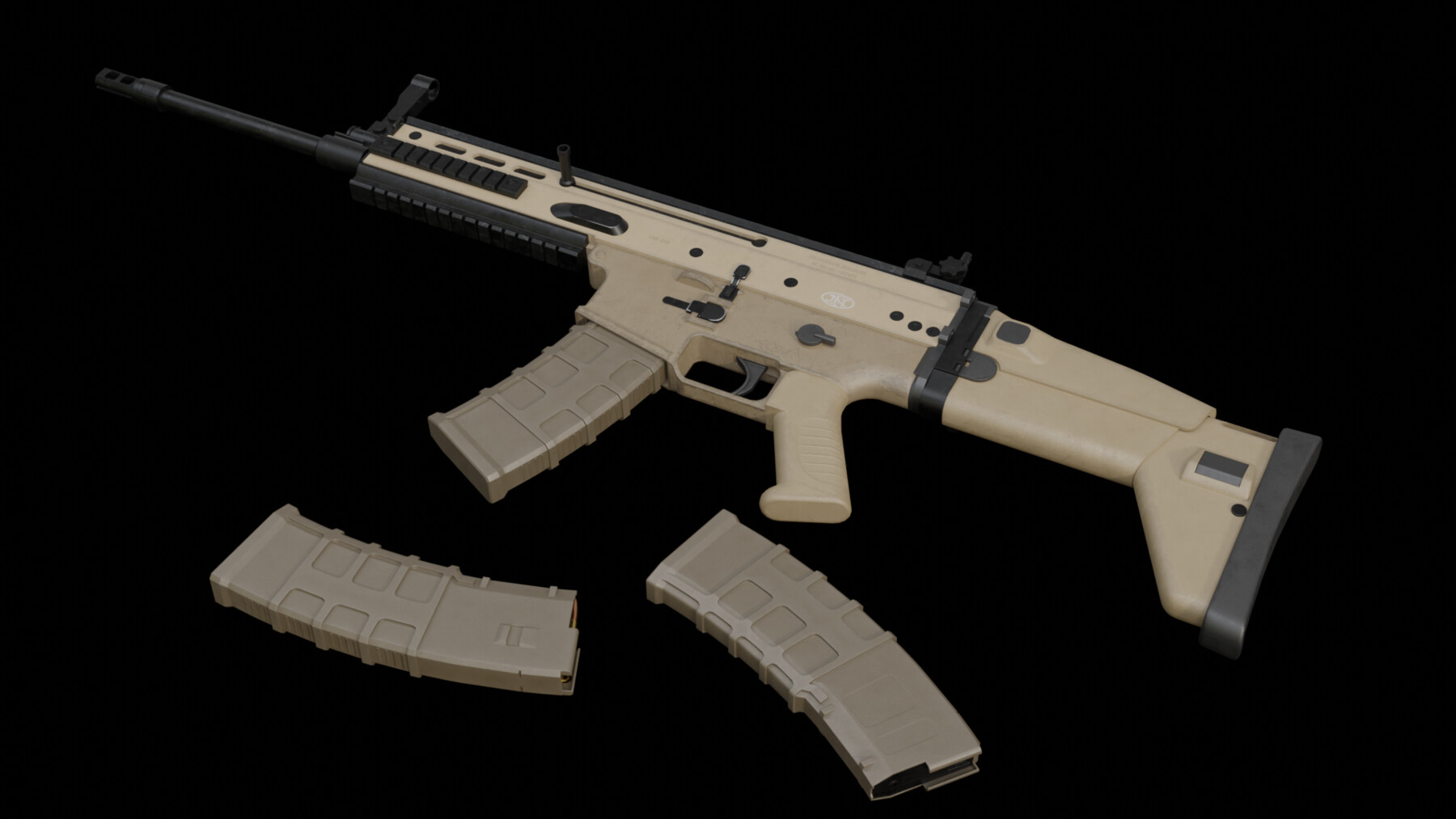 ArtStation - SCAR-H | Game Assets