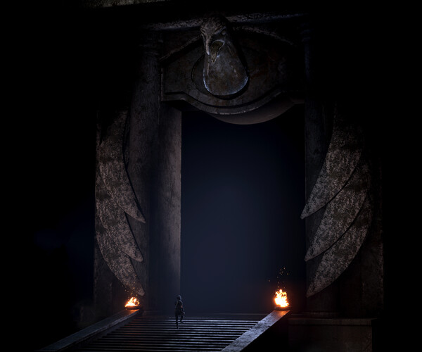 ArtStation - Game ready Ancient Gate. | Game Assets