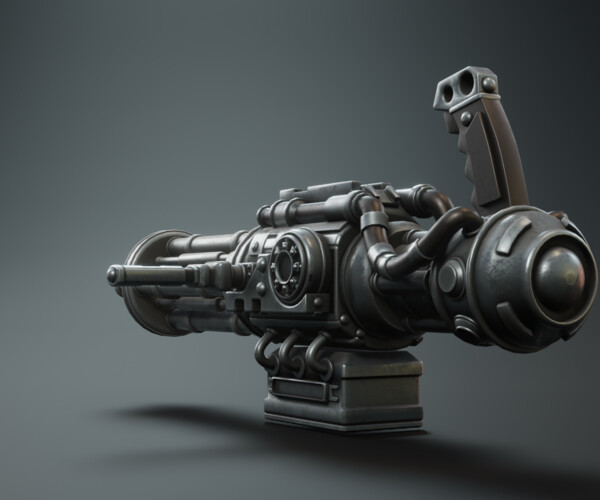 ArtStation - Minigun | Game Assets