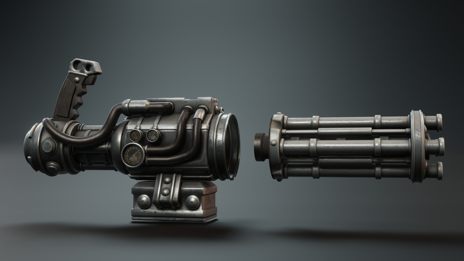 ArtStation - Minigun | Game Assets