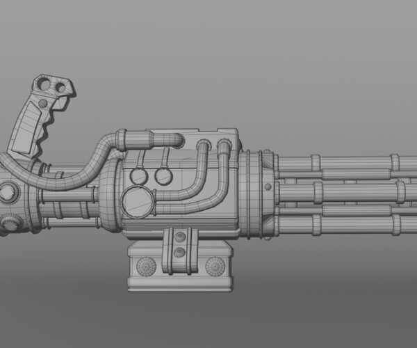 ArtStation - Minigun | Game Assets