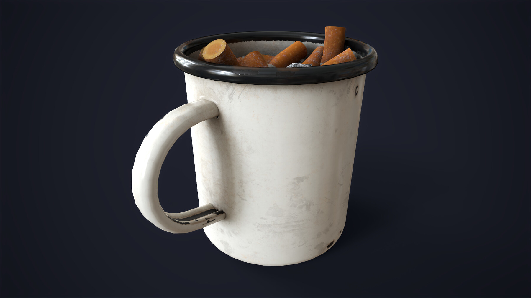 ArtStation - Ashtray in a mug | Game Assets