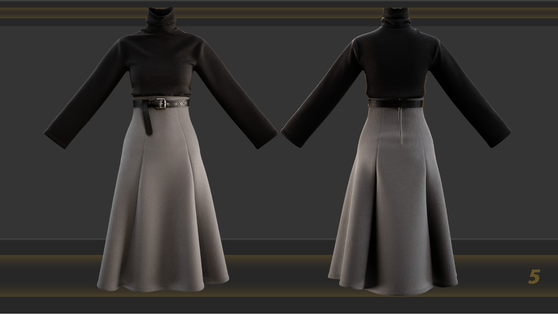 ArtStation - 5 SET OF CLOTHES (ZPRJ+OBJ+FBX) - VOL 02 | Game Assets