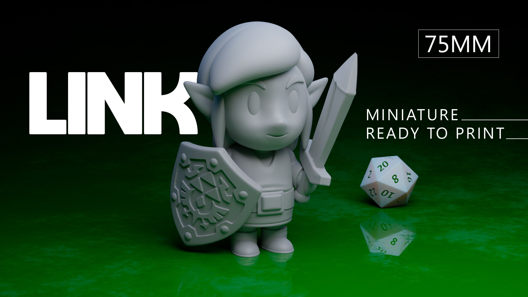 ArtStation - Link - Link’s Awakening - 3D Ready to Print | Resources