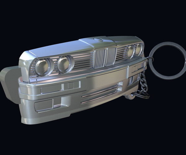 ArtStation - BMW e30 Mascot, Keychain, Keyring STL file 3D print. (v3 ...