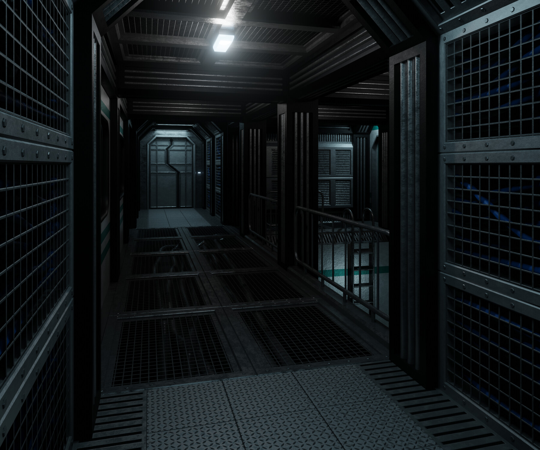 ArtStation - Sci-fi Hallway | Game Assets