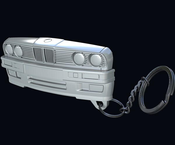 ArtStation - BMW e30 Mascot, Keychain, Keyring STL file 3D print. (v4 ...