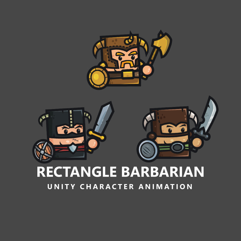 ArtStation - Rectangle Barbarian 3-Packs | Game Assets