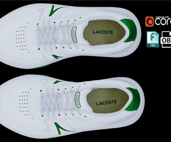 ArtStation - LACOSTE CASUAL LEATHER SHOES Low-poly | Game Assets