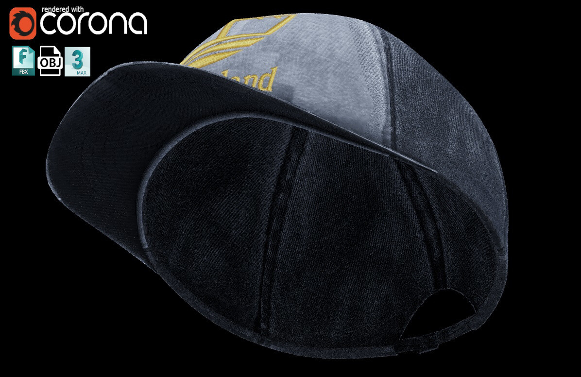 ArtStation - TIMBERLAND RETRO BASEBALL CAP Low-poly | Game Assets