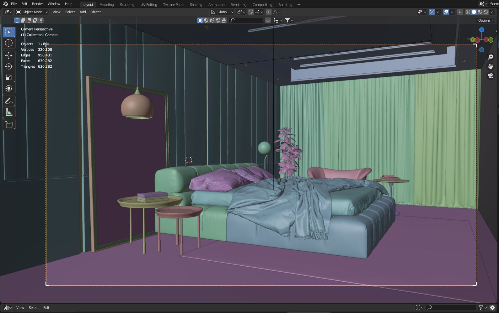ArtStation - Sence Bedroom Blender 3.x | Resources