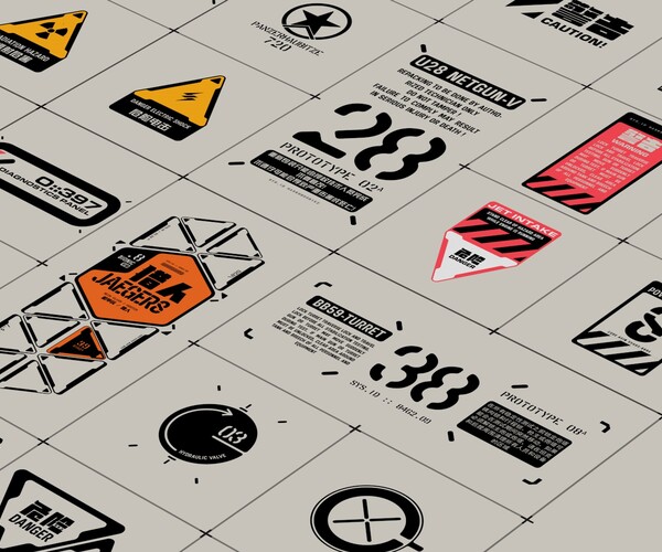 ArtStation - Utilitarian Mech/Tank Decals | Game Assets