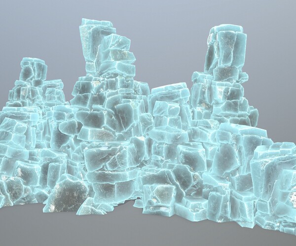 ArtStation - ice rock | Game Assets
