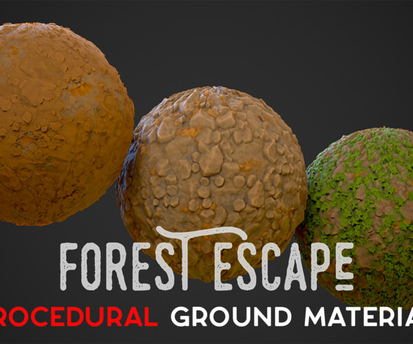 ArtStation - Forest Escape - Procedural Ground Materials | Game Assets