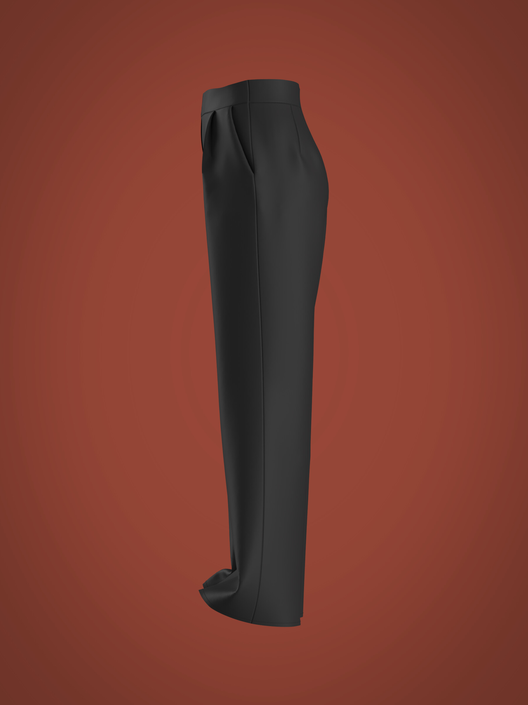 ArtStation - 3D WIDELEG WOVEN PANTS / WOMEN | Resources