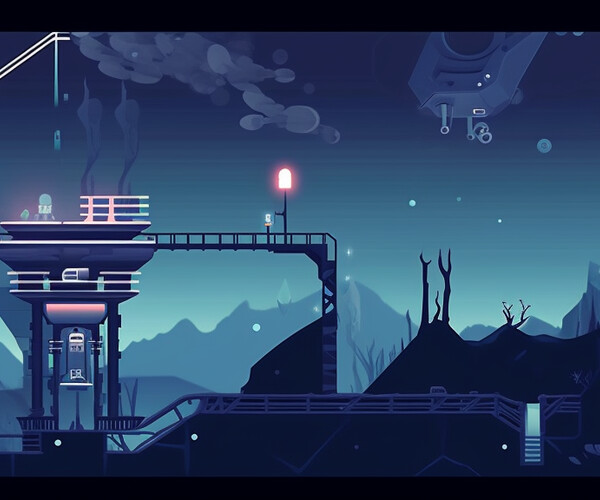 ArtStation - 2D Platform Game Design Prompt - Midjourney | Game Assets