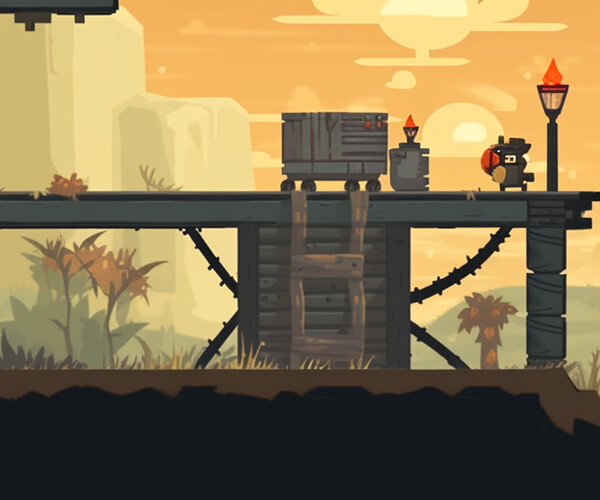 ArtStation - 2D Platform Game Design Prompt - Midjourney | Game Assets