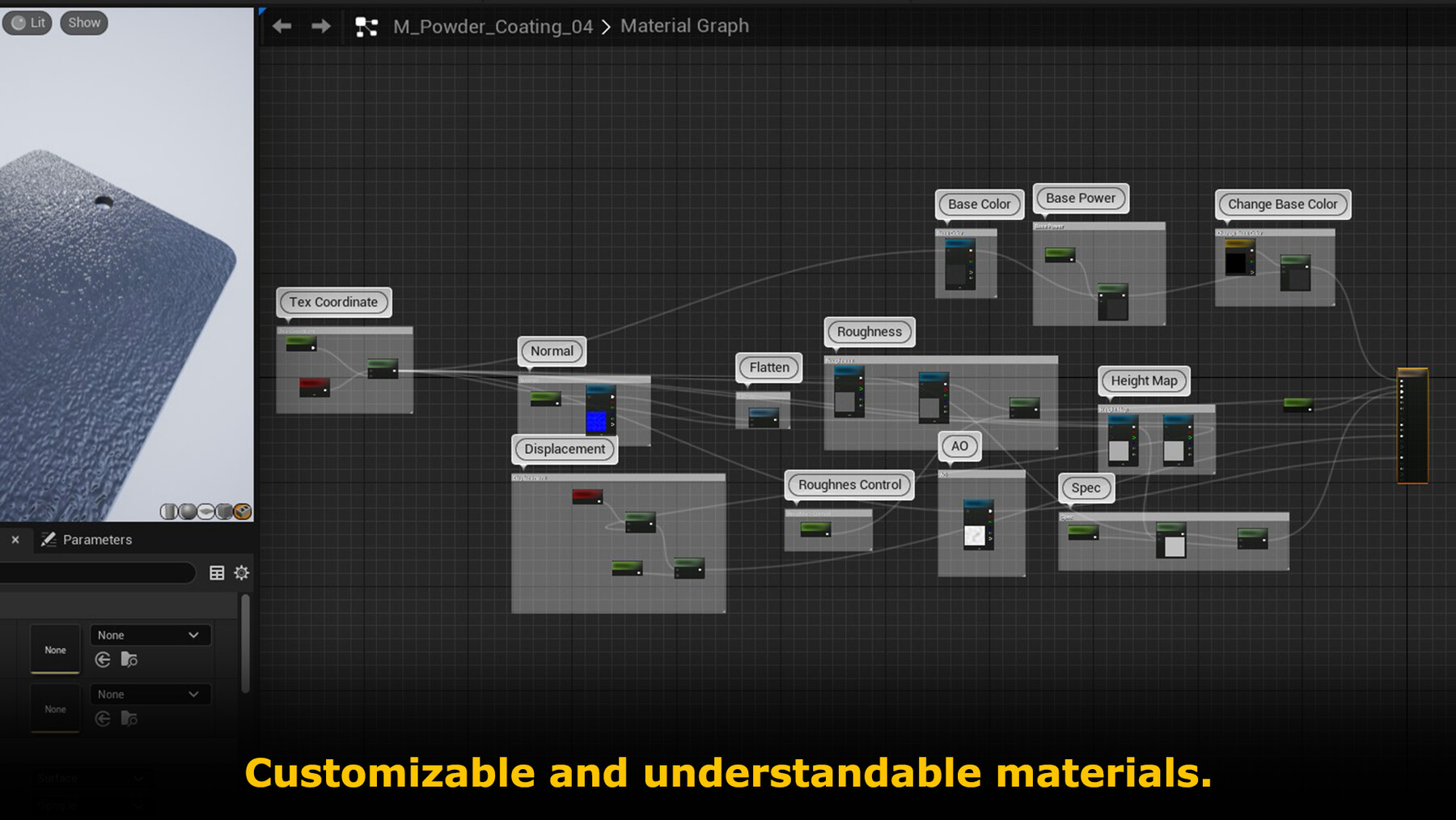 ArtStation - Powder Coating on Metal Material Pack- Unreal Engine 5.1 | Game Assets