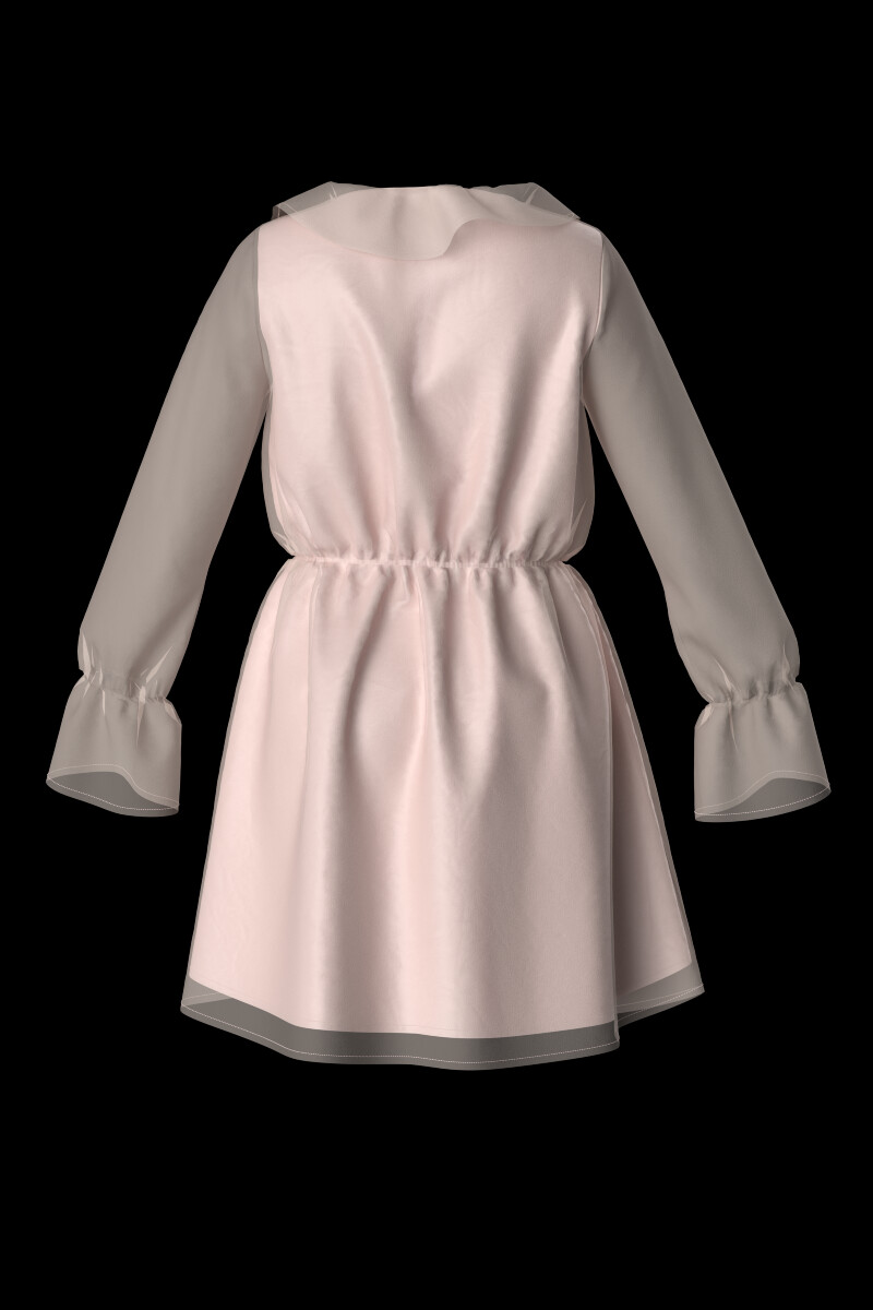 ArtStation - 3D SILK CHIFFON DRESS | Resources