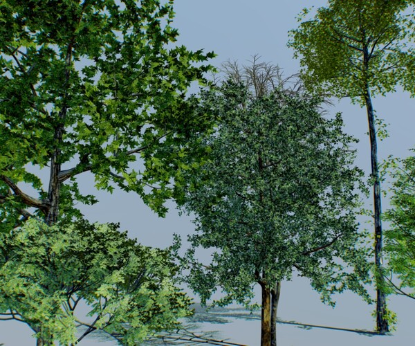 ArtStation - tree pack 02 (free) | Game Assets