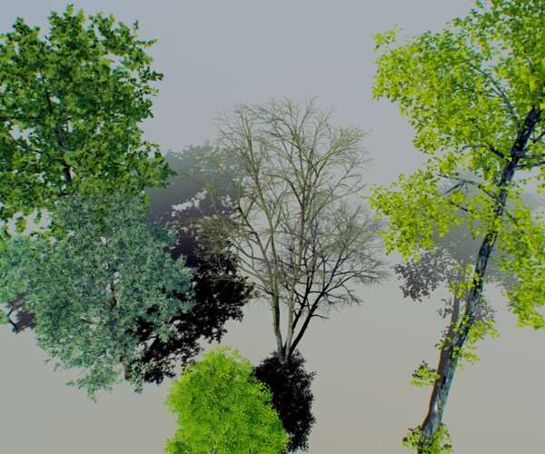 ArtStation - tree pack 02 (free) | Game Assets