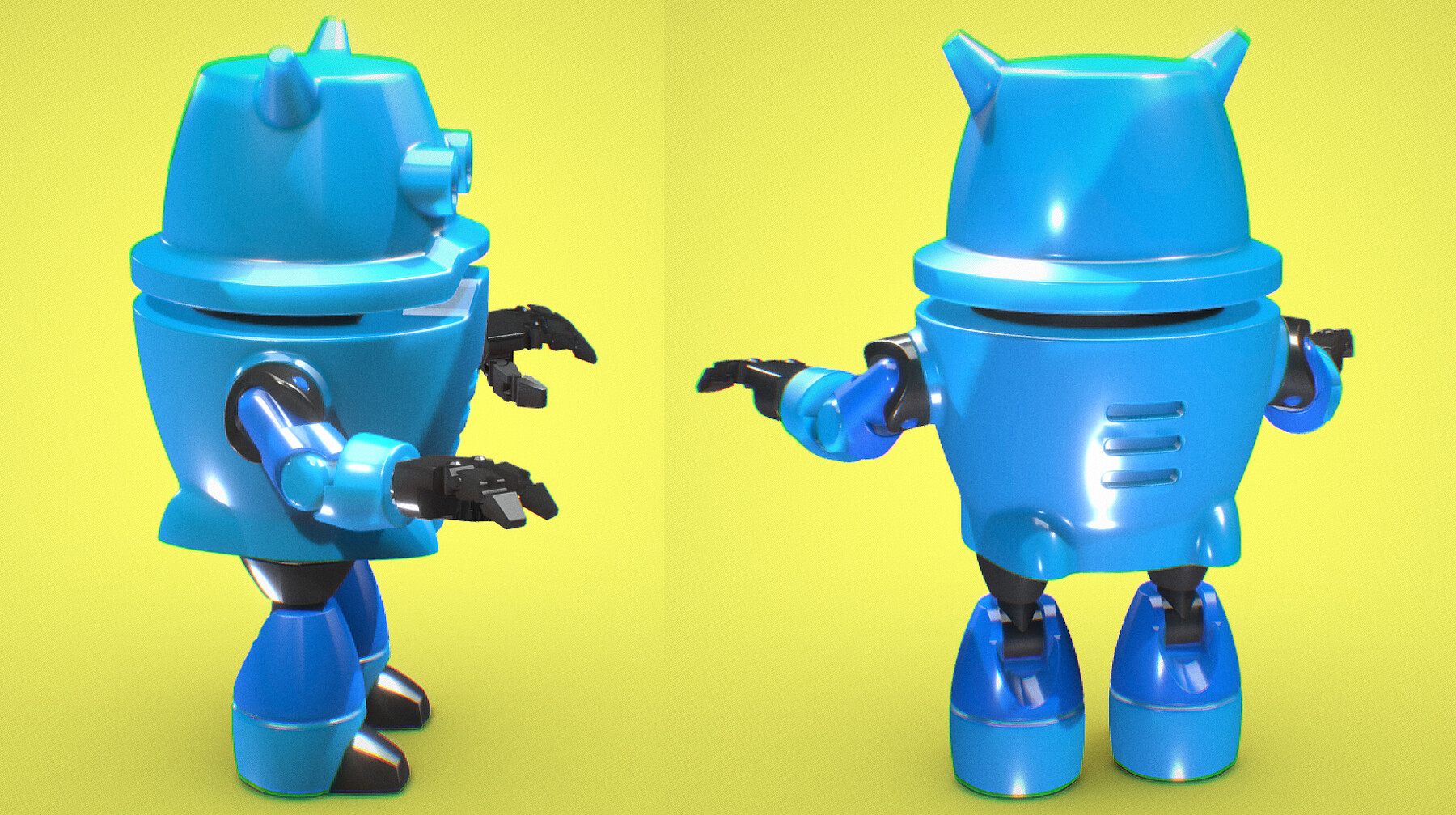 ArtStation - Robot Character - v2 - 3D Model | Resources