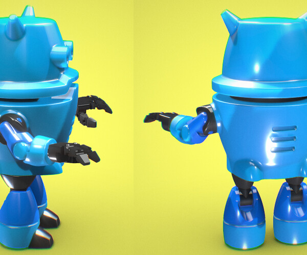 ArtStation - Robot Character - v2 - 3D Model | Resources