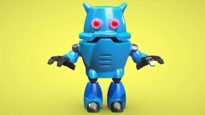ArtStation - Robot Character - v2 - 3D Model | Resources