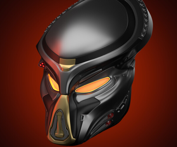ArtStation - Fugitive Predator Mask for 3d print (Predator 2018 ...