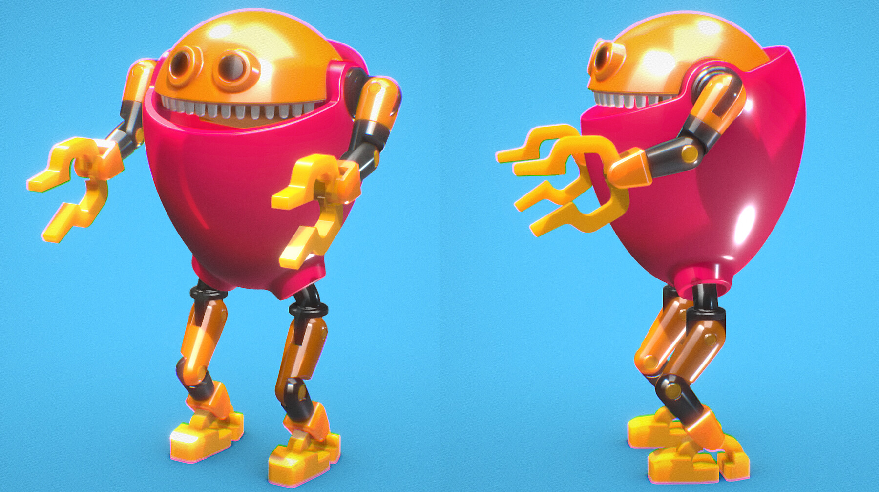 ArtStation - Robot character - v3 - 3D Model | Resources