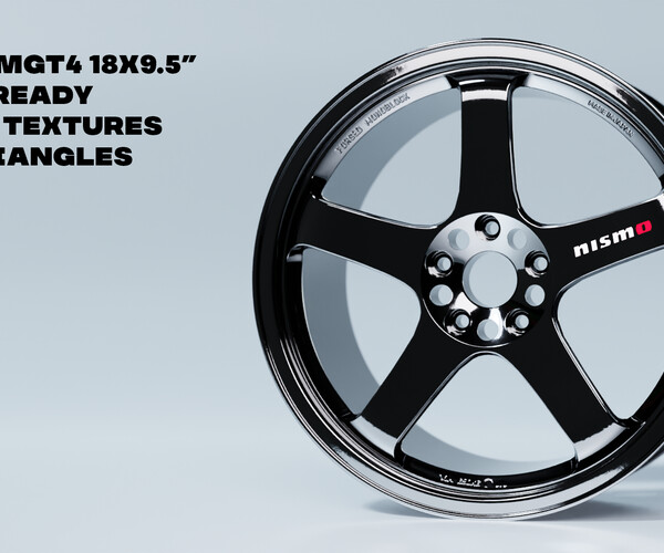 ArtStation - Rays LMGT4 Nismo Wheel | Game Assets