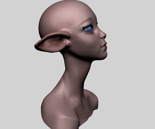 ArtStation - Stylized Elf Head B | Resources