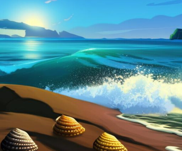 ArtStation - Seashells on Beach - Concept 1 | Artworks
