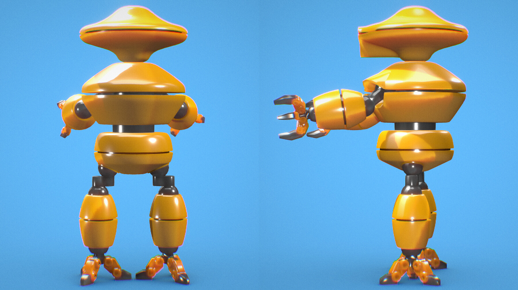 ArtStation - Robot Character - v4 - 3D Model | Resources