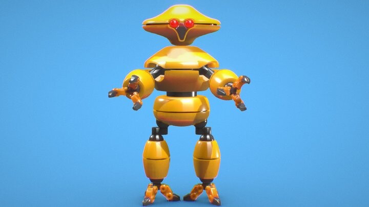 ArtStation - Robot Character - v4 - 3D Model | Resources