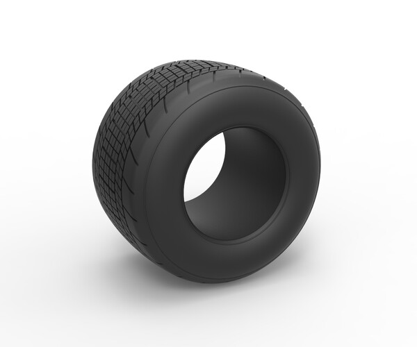 ArtStation - 3D printable Diecast Dirt Sprint racing tire 19 Scale 1:25 ...