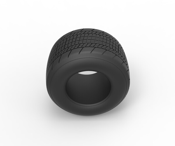 ArtStation - 3D printable Diecast Dirt Sprint racing tire 19 Scale 1:25 ...