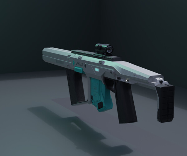 ArtStation - Quality 3D Sci-Fi Power Quad Rifle | Game Assets