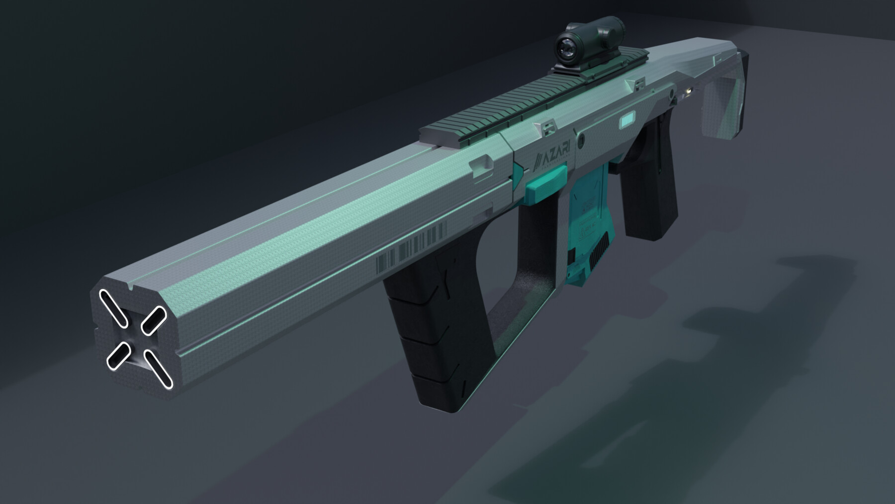 ArtStation - Quality 3D Sci-Fi Power Quad Rifle | Game Assets