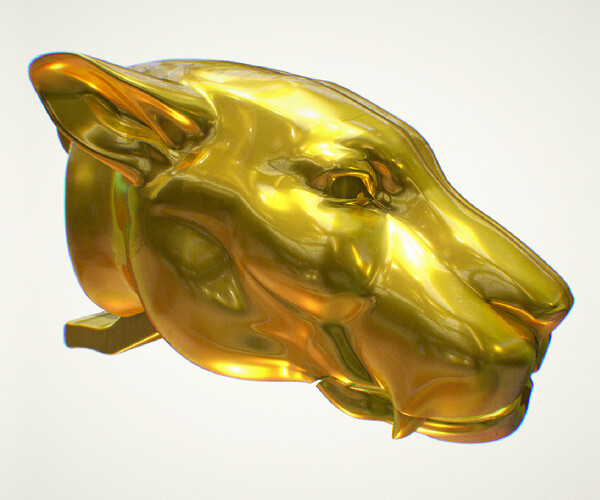ArtStation - Lion Head Mascot, Keychain, Keyring With Moveable Jaw STL ...