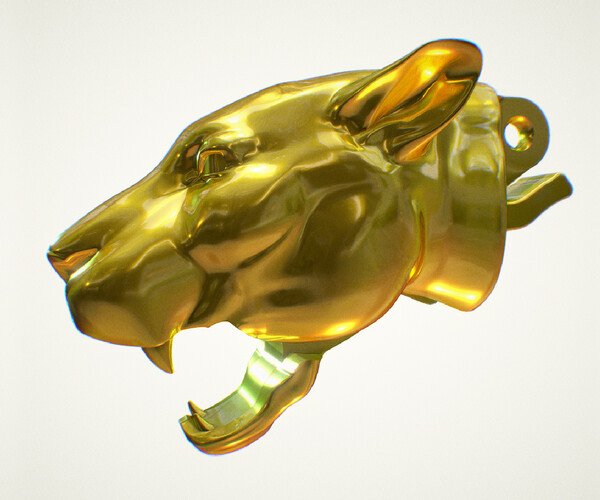 ArtStation - Lion Head Mascot, Keychain, Keyring With Moveable Jaw STL ...