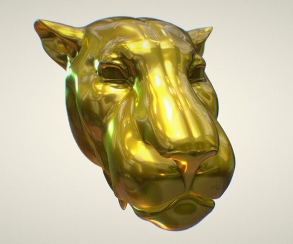 ArtStation - Lion Head Mascot, Keychain, Keyring With Moveable Jaw STL ...